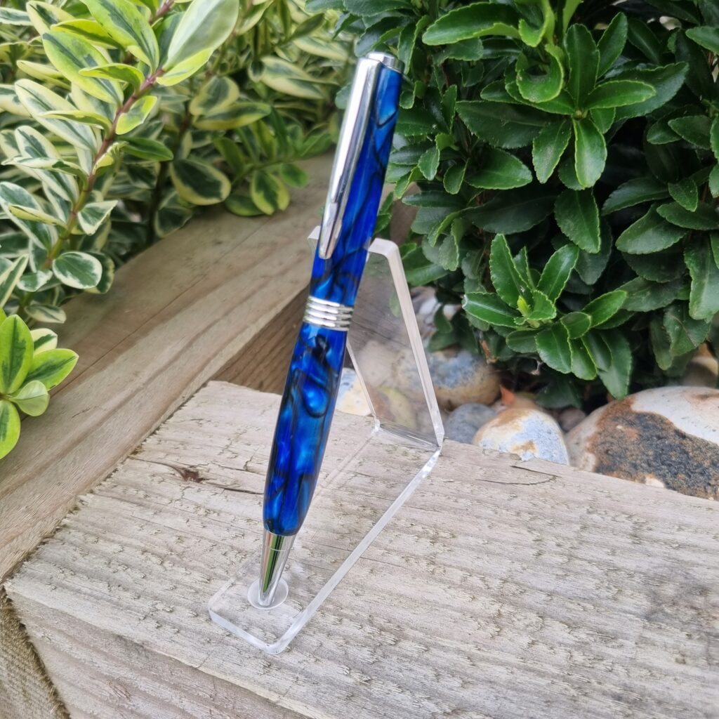 Midnight Blue Acrylic Pen - Scot Lester - Woodcraft & Stationery